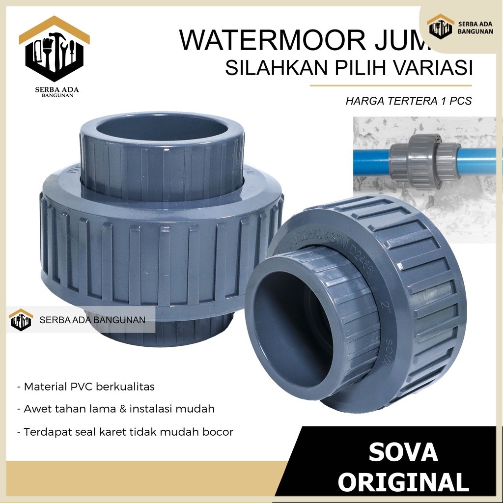 Jual SAB WATER MUR SOVA 1 1/4" inch 2 Inch PVC WM Polos / Watermoor ...