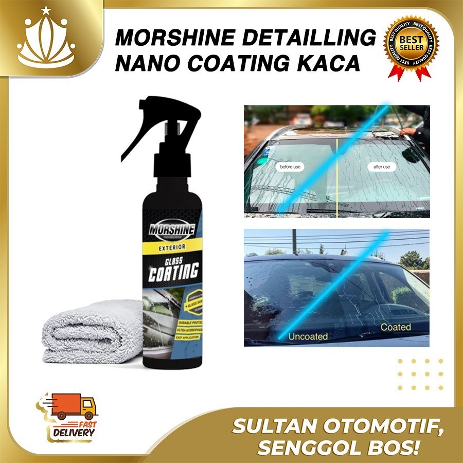 Jual MORSHINE Glass Coating Kaca Mobil Daun Talas 250ml | Shopee Indonesia