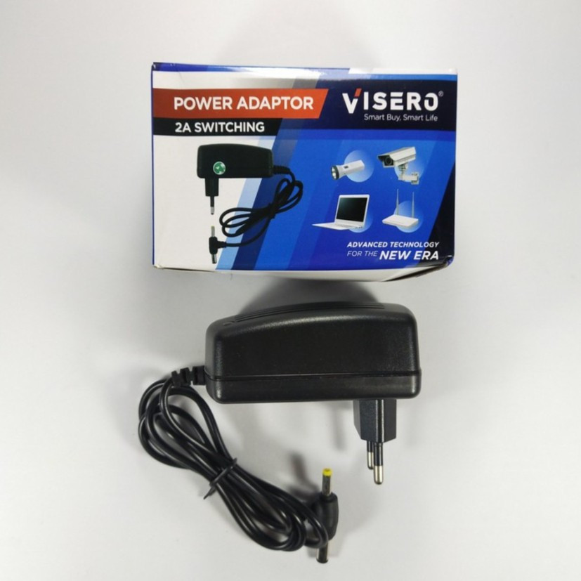 Jual Adaptor Visero 12V 2A 12Volt 2Amper Switching Jack T Power Adaptor ...