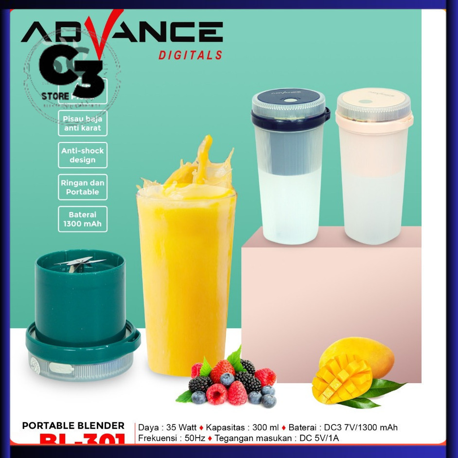 Jual Advance Mini Blender Portabel BL-301 kapasitas 300 ml BL 301 BL301 | Shopee Indonesia