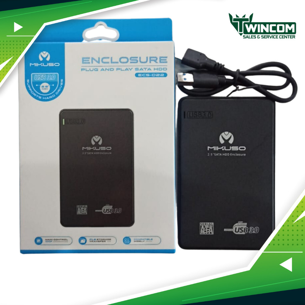 Jual CASING HARDDISK SATA USB 3.0 MIKUSO ECS-022 | Shopee Indonesia