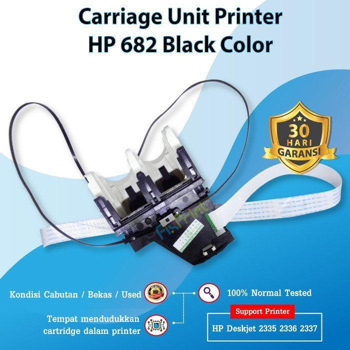 Jual Carriage Unit HP 682 Black Color HP682 Home Detector Cartridge ...