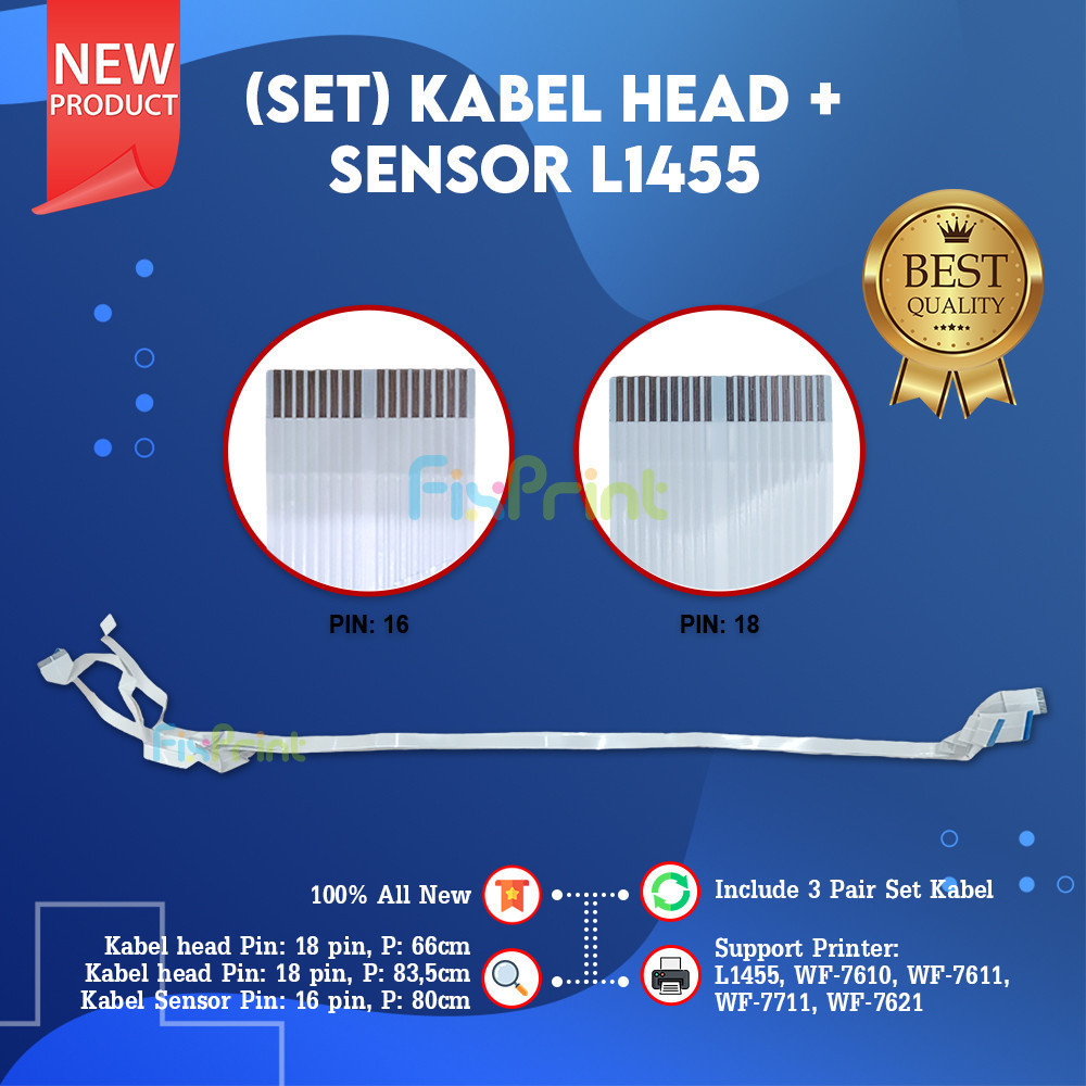 Jual Kabel Head + Sensor L1455 New 18 Pin + 18 + 16 (3 Pair) | Shopee ...