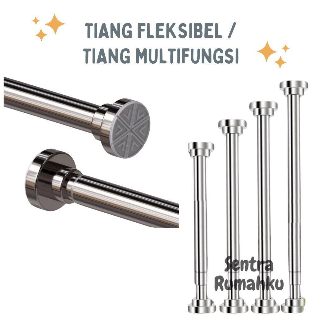 Jual Tiang Fleksibel / Tiang Besi Penyangga Multifungsi /Tiang Praktis | Shopee Indonesia