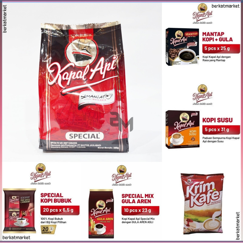 Jual Kopi Kapal Api Special Spesial Mix Bubuk One Susu Mantap Harga ...