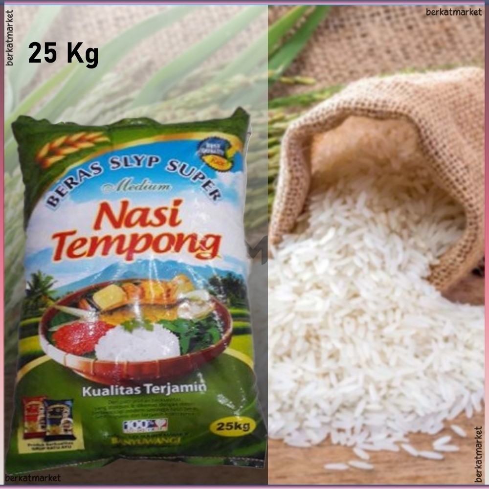 Jual Beras Nasi Tempong 5kg Slyp Super Medium, Pulen Higienis Tanpa ...
