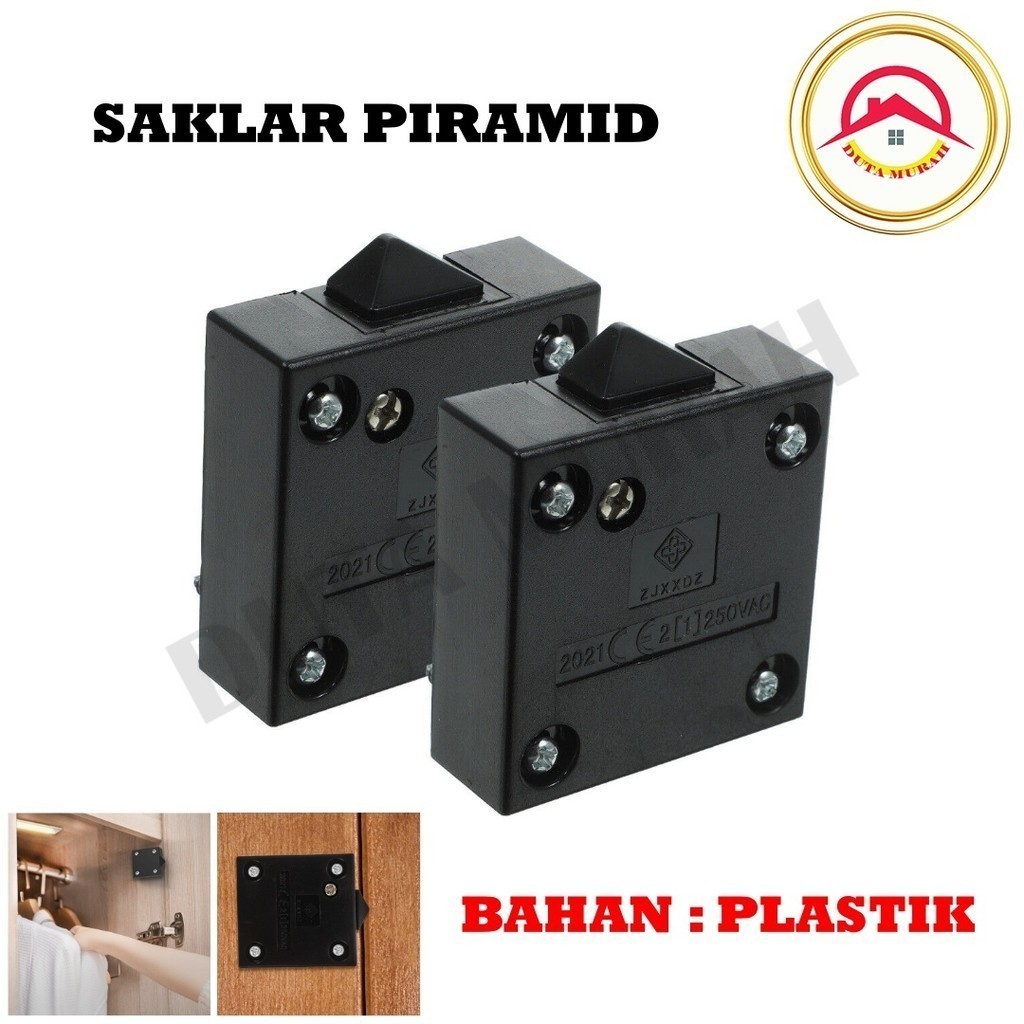 Jual Saklar Piramid 202 Lampu Pintu Lemari Geser Wardrobe Switch Saklar ...