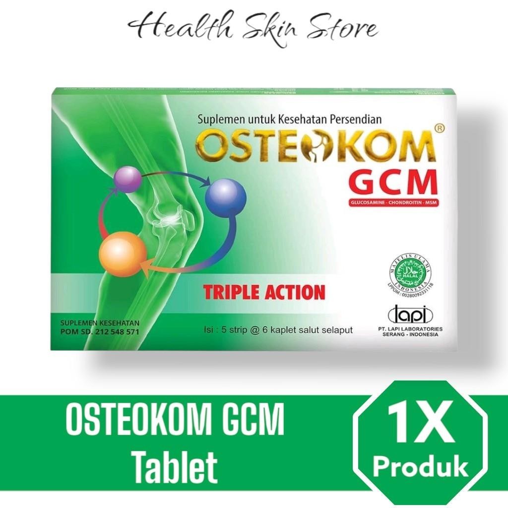 Jual OSTEOKOM GCM Tablet Suplemen Kesehatan Persendian Box isi 5 Strip ...