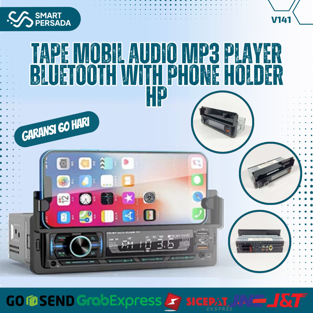 Jual Tape Mobil Bluetooth Tipe Tip Single Din USB MP3 AUX SD Card FM ...