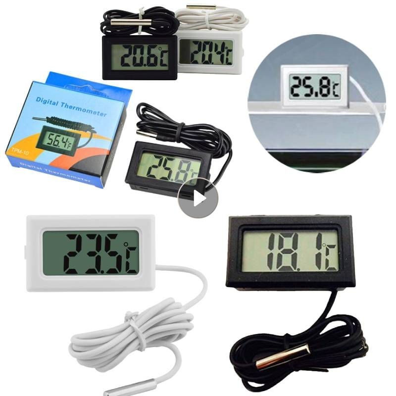 Jual Mini LCD Thermometer Digital Aquarium Car Water Bath Temperature ...