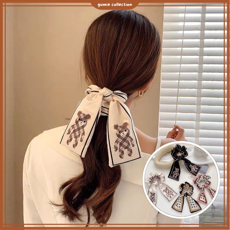 Jual GC - IKAT RAMBUT SCRUNCHIE SYAL KOREAN SCARF / KUNCIRAN RAMBUT ...