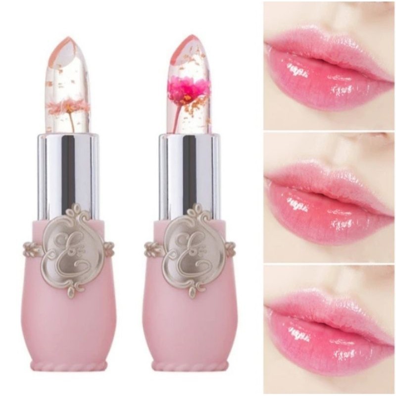 Jual Lipstik Bunga Jelly Transparan TAHAN AIR Lip Balm Crystal Bening ...
