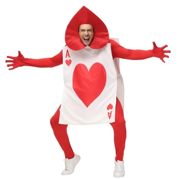 Jual Ace Of Hearts Costume Playing Card Costume Alice wonderland ...