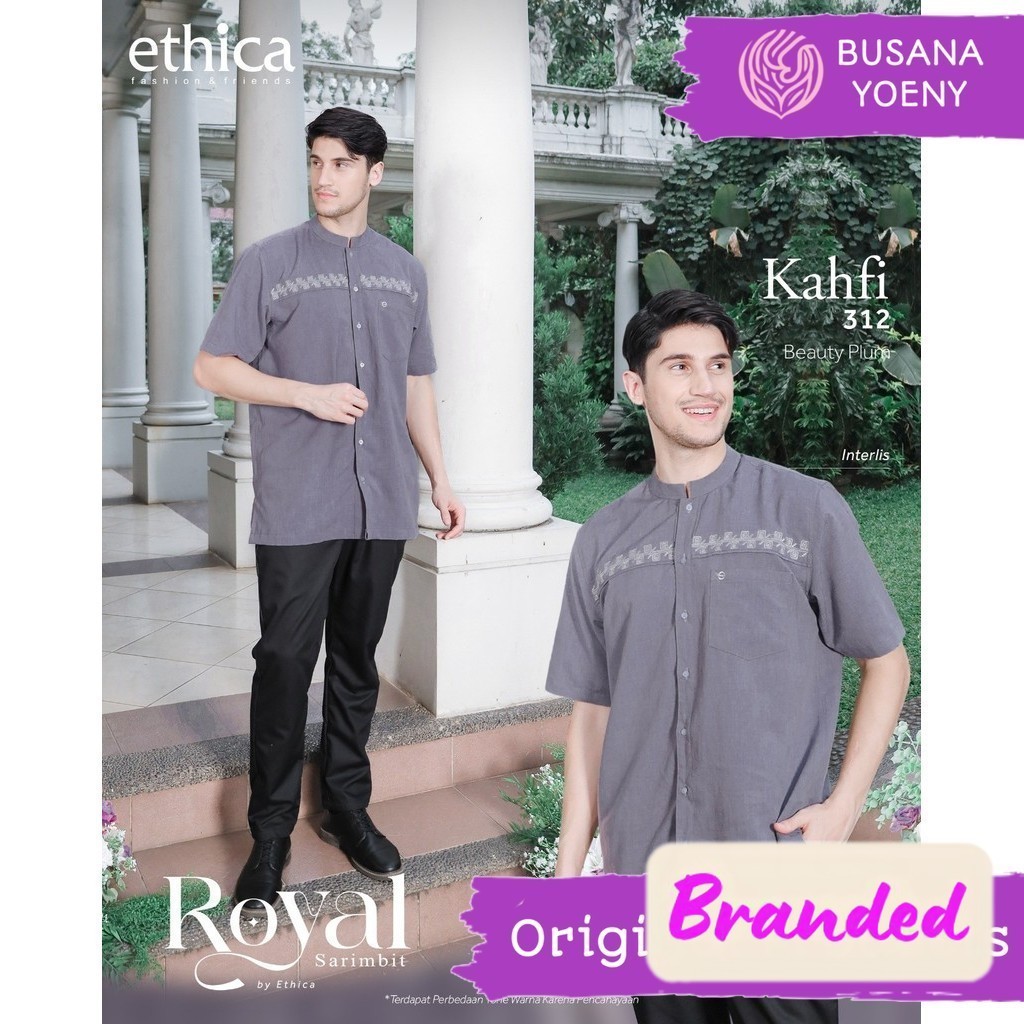 Jual Baju Koko Laki Laki Dewasa Royal cocok untuk ke masjid dan harian Koko Kahfi 312 by Ethica ...