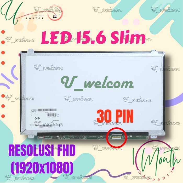 Jual Lcd Led Layar Laptop 15.6 Slim 30 Pin Normal Resolusi FHD | Shopee ...