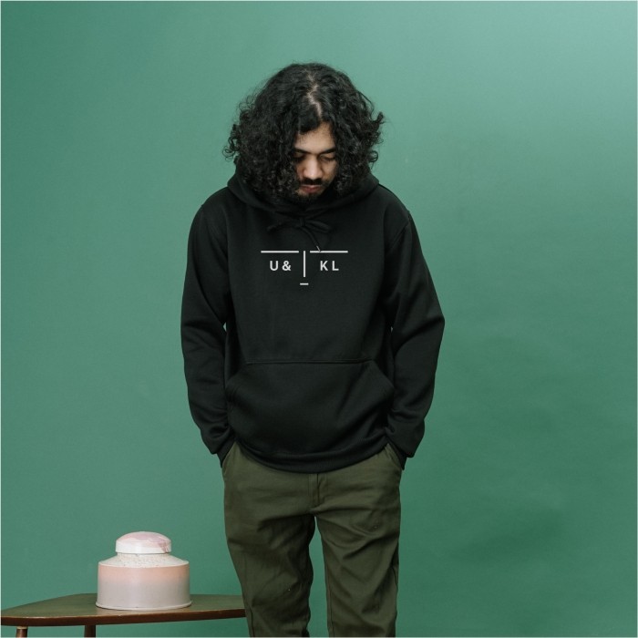 Jual UNKL347 Jacket Hoodie Hitam Model Simpel Bahan Fleece ARKA ...