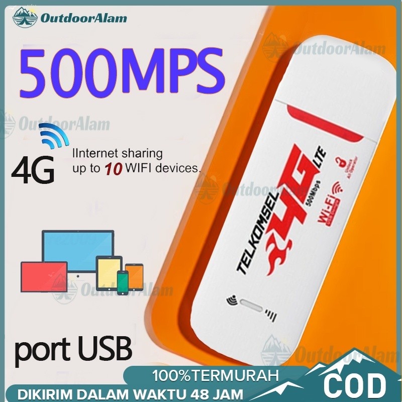Jual [COD ] Modem WIFI 4g All Operator 500 Mbps LTE Modem USB Mobile ...