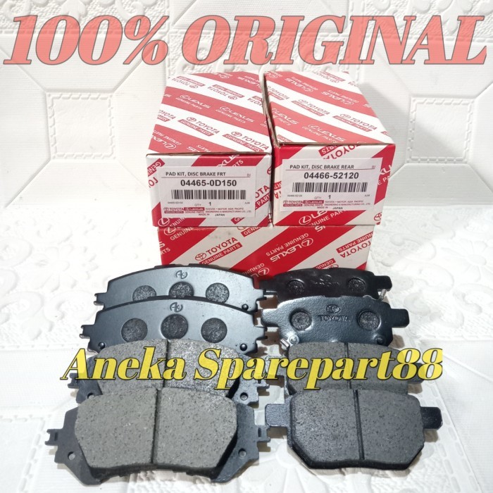 Jual brake pad depan + belakang toyota all new yaris vios gen3 gen 3 ...