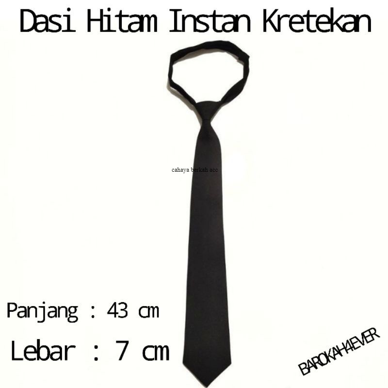Jual Dasi Hitam Polos Dasi Kerja Dasi Sekolah Dasi Pria Wanita Dasi ...