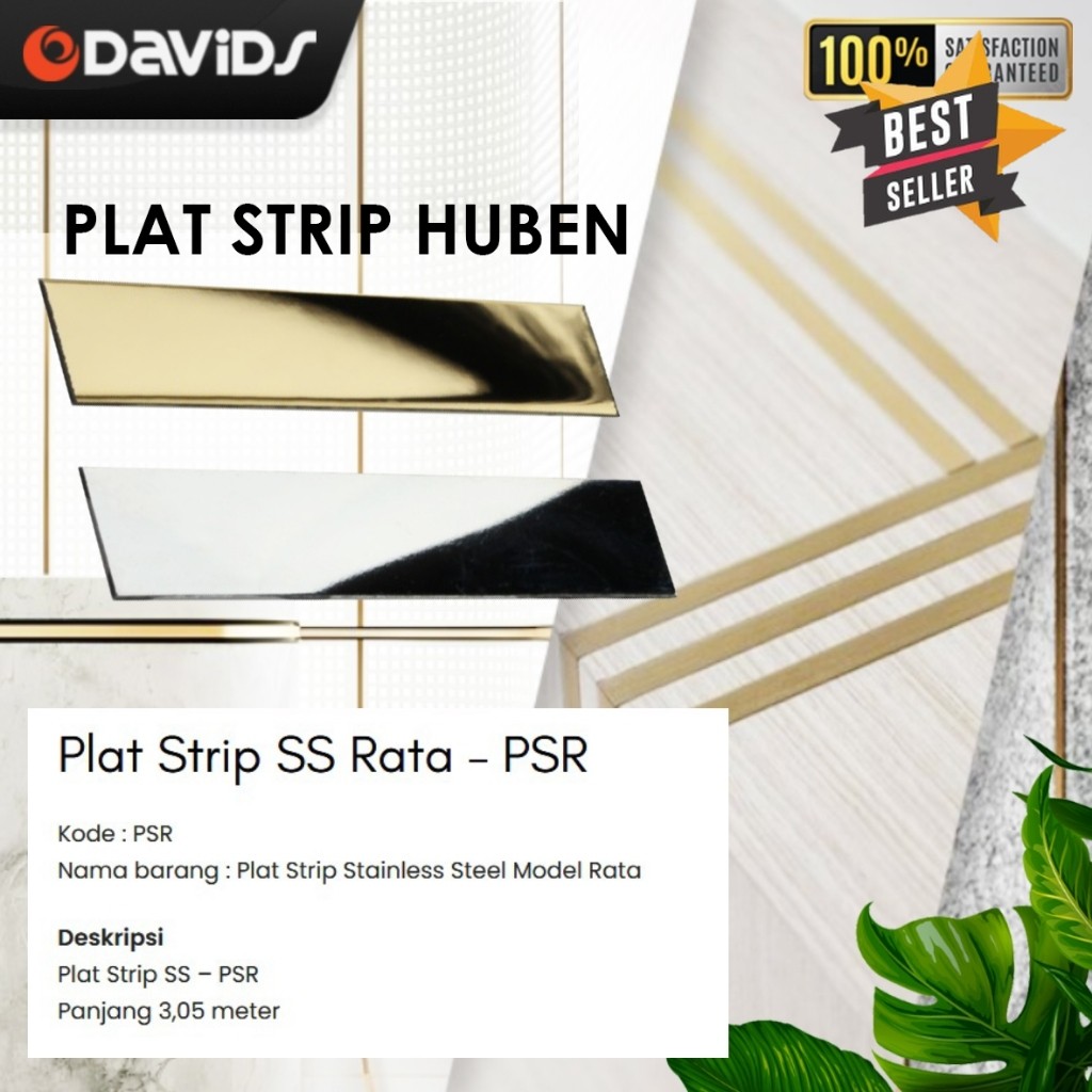 Jual List Plat Strip Mirror Sticker Tembok Gold Dekorasi Dinding Huben ...