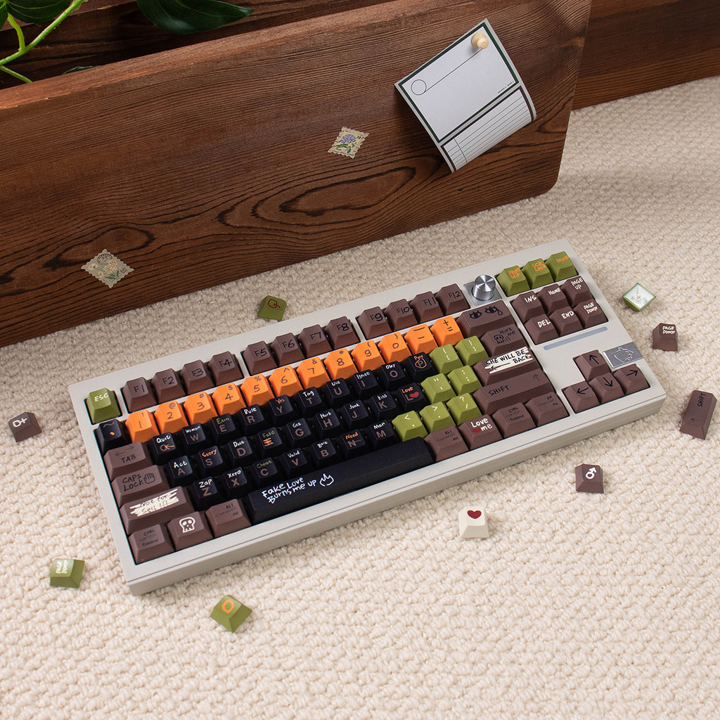 Jual Yongqiu Love story Keycaps Tema Kisah Cinta PBT Cherry Profile ...