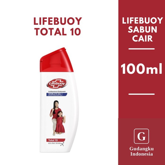 Jual LIFEBUOY ANTIBACTERIAL BODYWASH TOTAL 10 Sabun Cair Botol Merah ...