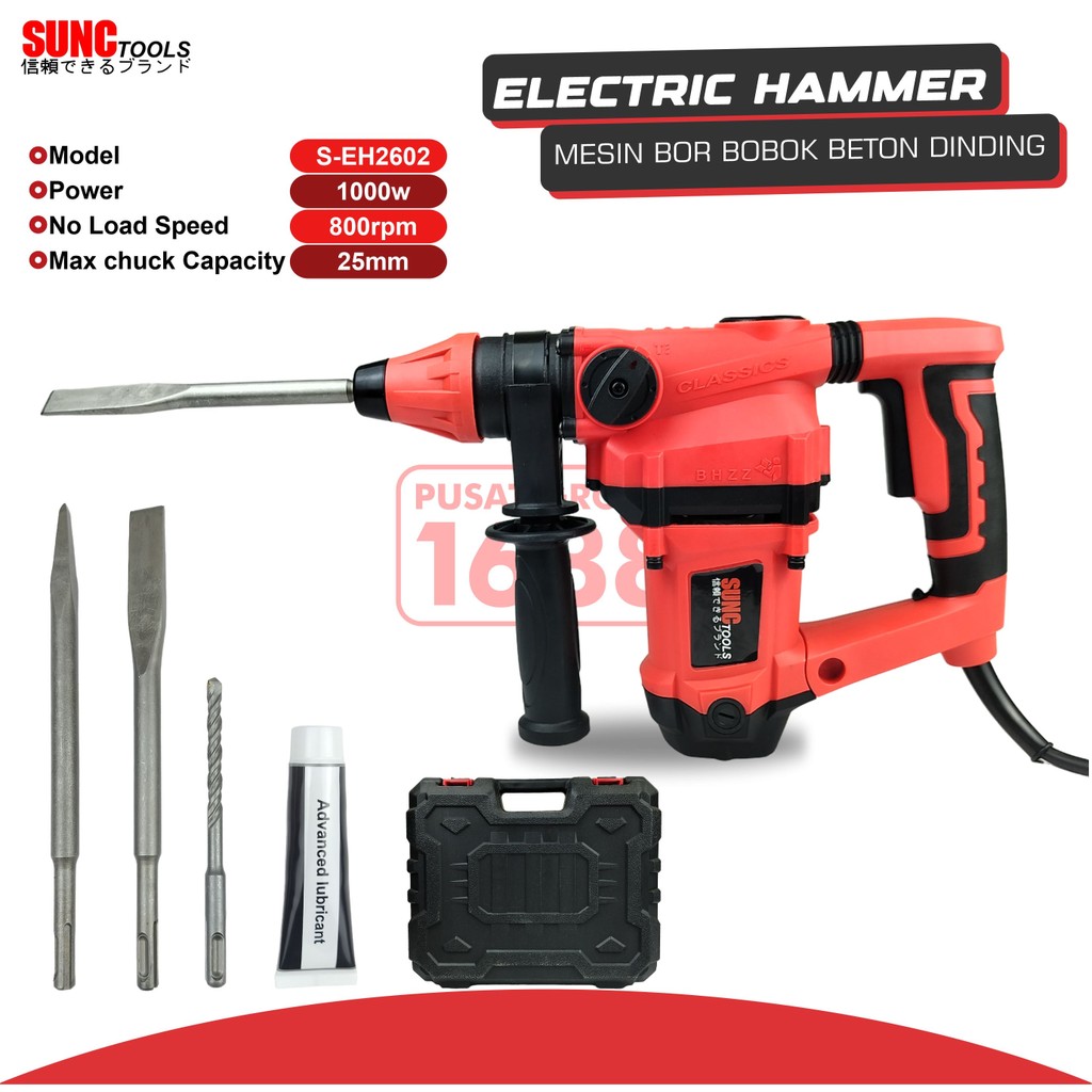 Jual Hammer Drill Mesin Bor Bobok Beton Dinding Tembok 25mm | Shopee ...