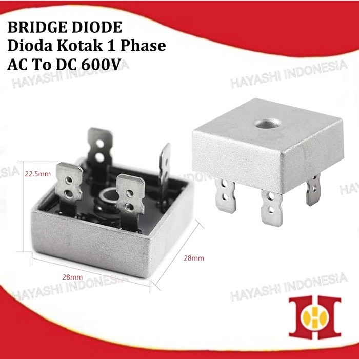 Jual Dioda Diode Bridge Jembatan Rectifier KBPC2506 3506 25 35A 600V ...