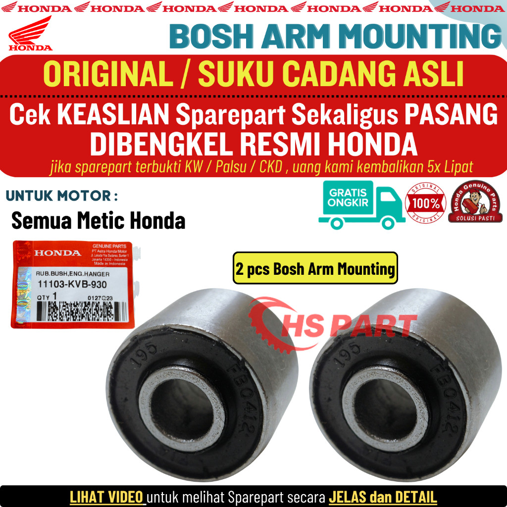Jual Bosh Arm Mounting Engine Beat Scoopy Spacy Fi Esp New Karbu Deluxe ...