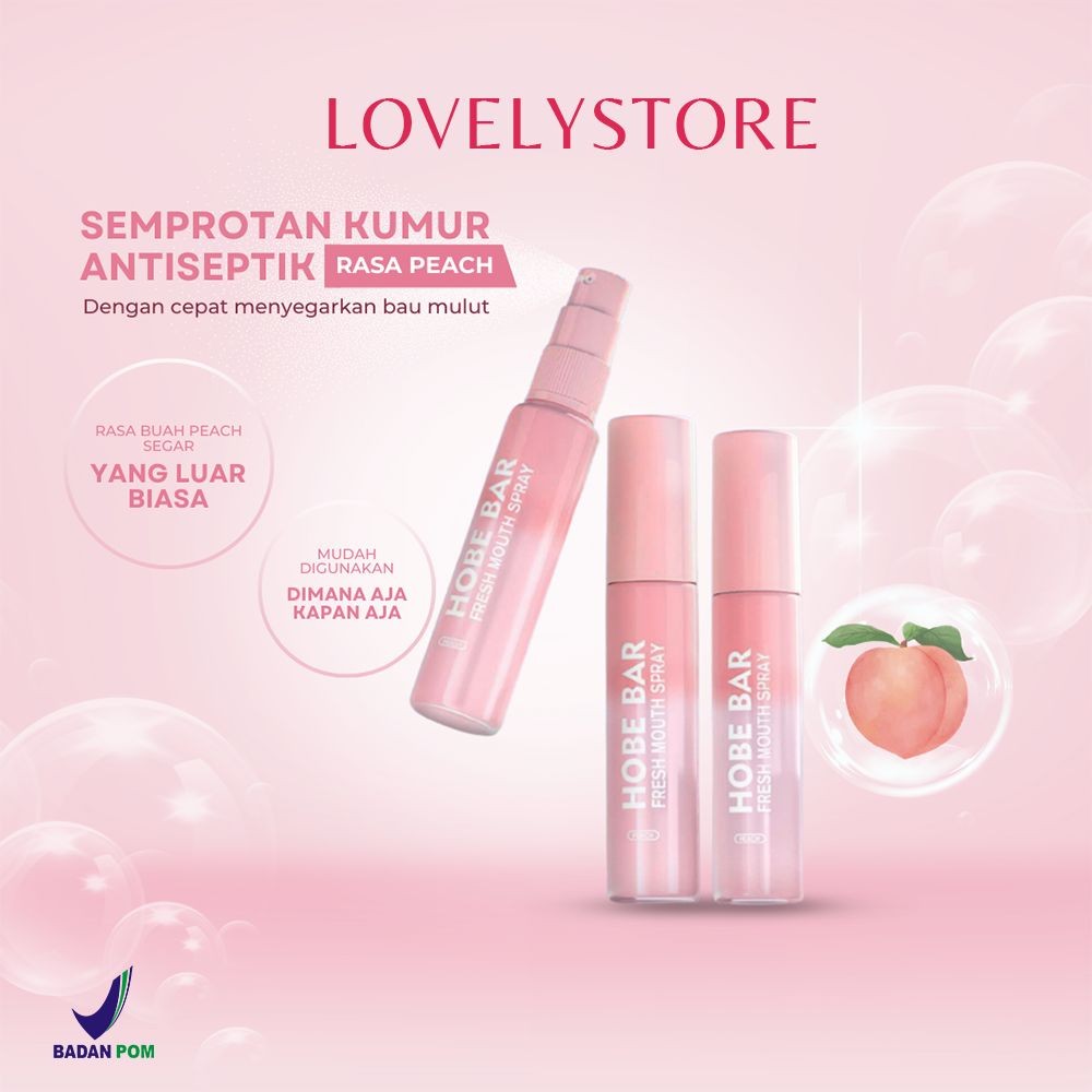 Jual Pengharum Mulut Parfum Mulut Penyegar Mulut Dengan Rasa Peach HOBE ...