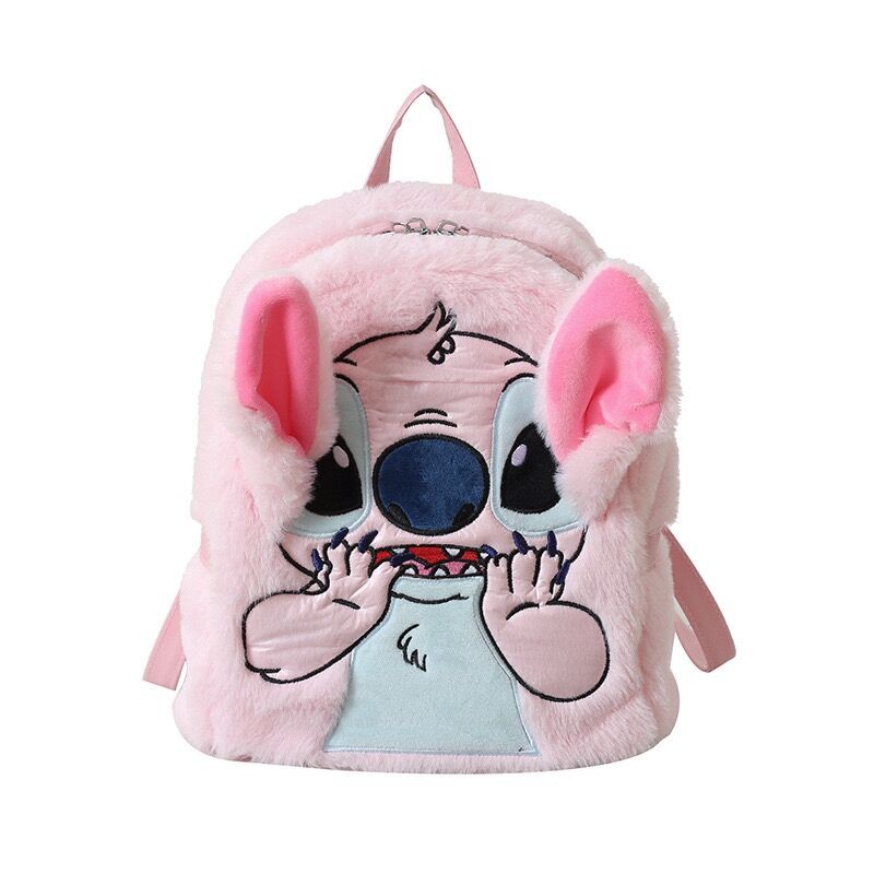 Jual New Disney cartoon Stitch and Angel Backpack bag Kindergarten ...