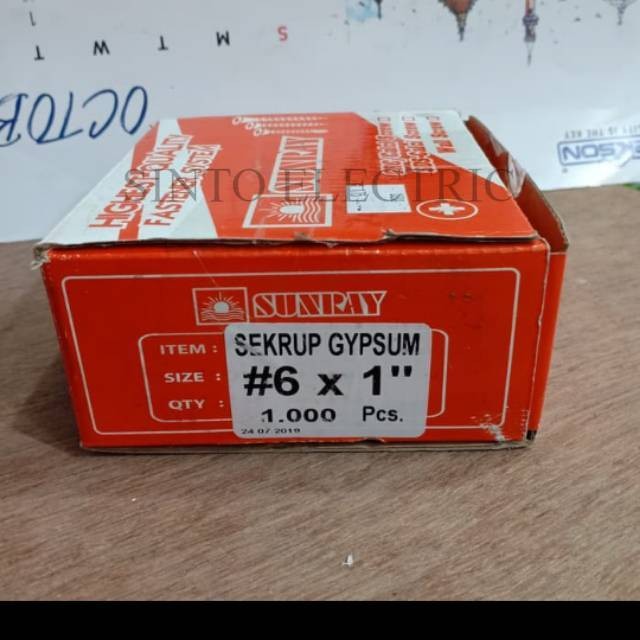 Jual SKRUP GYPSUM 6X1 / SEKRUP GIPSUM isi 100 pcs | Shopee Indonesia