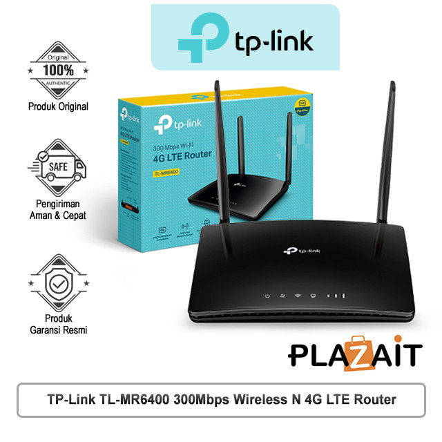 Jual TP-Link TL-MR6400 300Mbps Wireless N 4G LTE Router | Shopee Indonesia