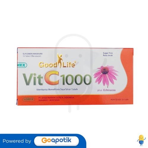 Jual Good Life Vitamin C 1000 Mg Plus Echinacea Tablet Effervescent ...
