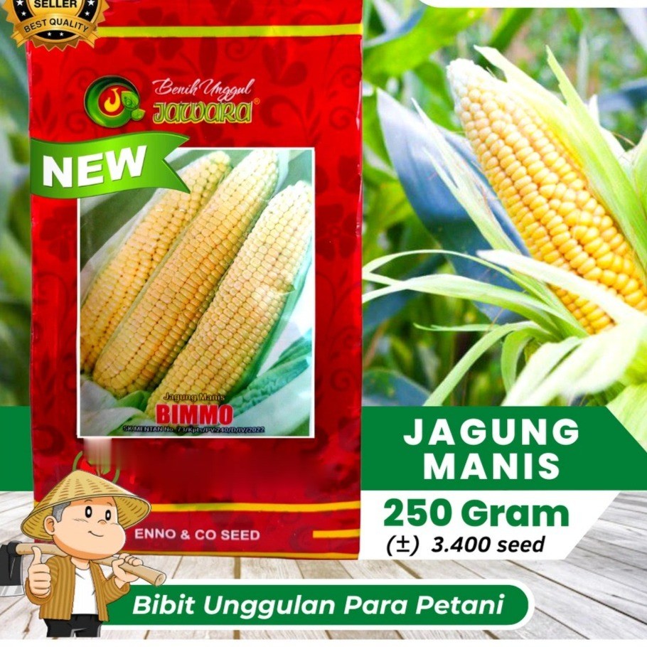 Jual Benih Jagung Manis BIMMO 250gr Jawara Biji Benih Unggul | Shopee Indonesia