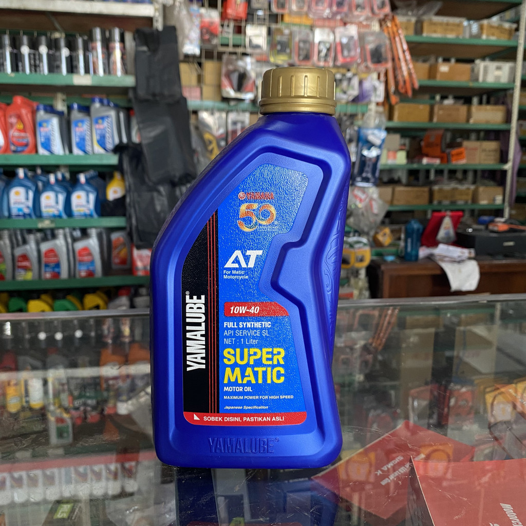 Jual Oli Yamalube Super Matic 10W/40 4T (1L) NMAX XMAX Aerox Lexi Semi Synthetic Original ...