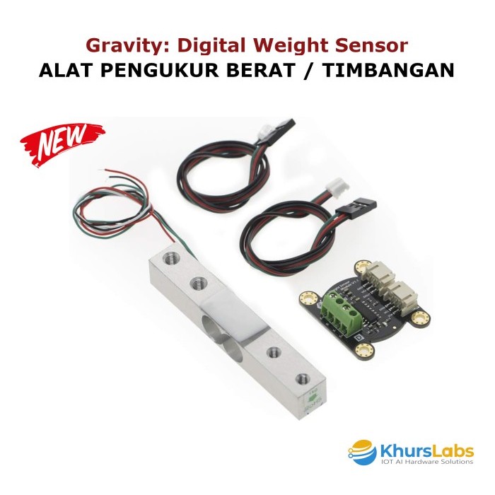 Jual Or99 DFROBOT Gravity Digital Weight HX711 Load cell Sensor Berat Timbangan 24-Bit Analog-to ...