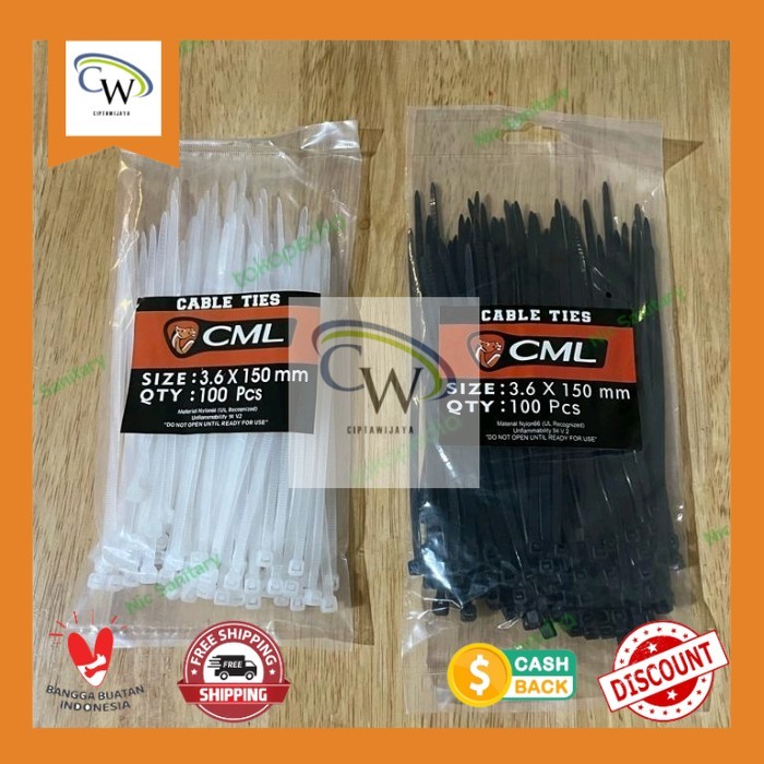 Jual Kabel tis tebal CAMEL nylon 3,6x150mm Cable tis ikat multifungsi 100PC | Shopee Indonesia