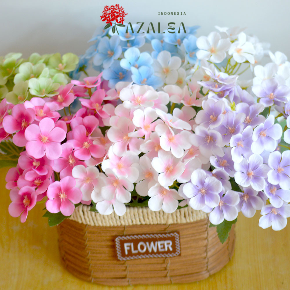 Jual AZALEA - Bouquet bunga P108 PANCAWARNA Artifisial Dekorasi Hiasan ...