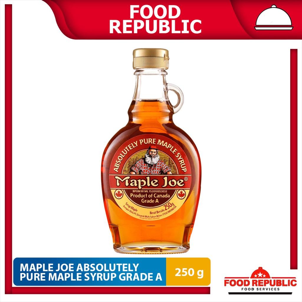 Jual Maple Joe Absolutely Pure Maple Syrup 250 gr Sirup Mapple Grade A ...