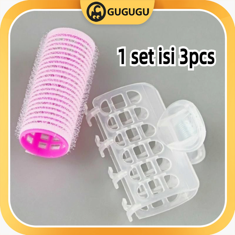 Jual （Ready）HAIR ROLLER /Roll Rambut Jepit/ROLL RAMBUT JEPIT 1 SET ISI ...