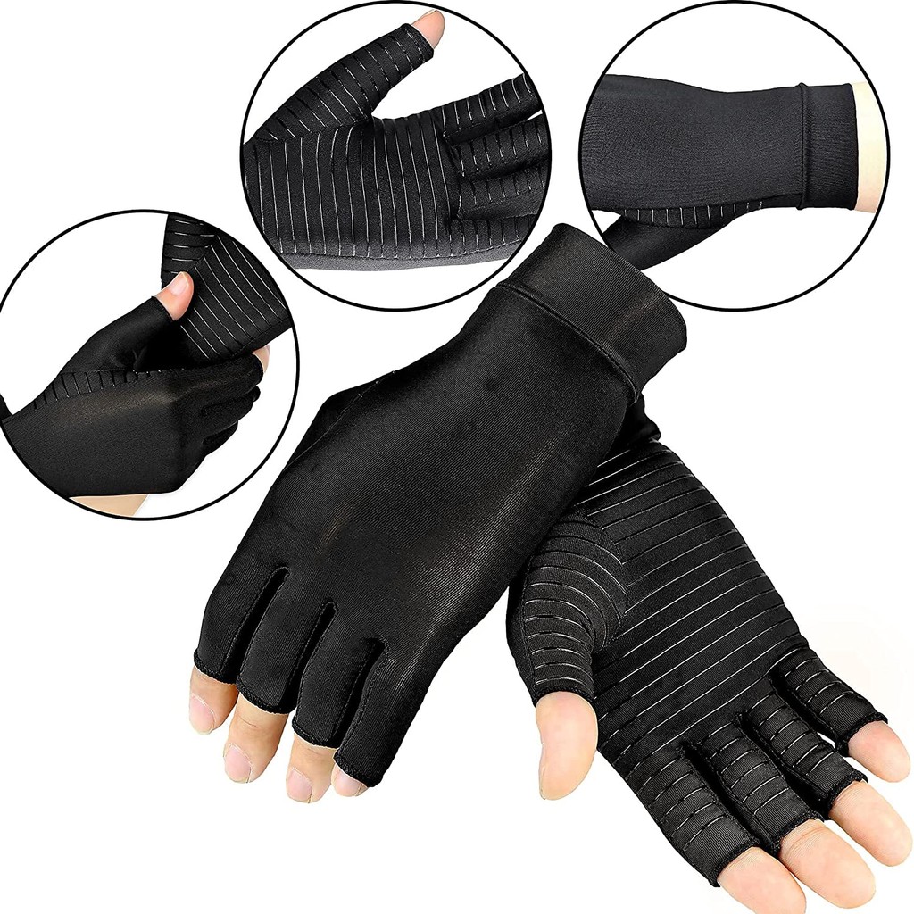 Jual 1Pair Compression Gloves Women Men Relieve Hand Pain Swelling ...