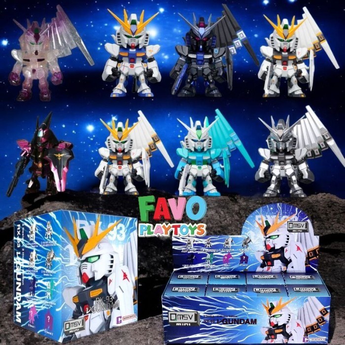 Jual BANDAI QMSV Mini RX-93 Mobile Suit Nu Gundam Series RX93 Blind Box ...