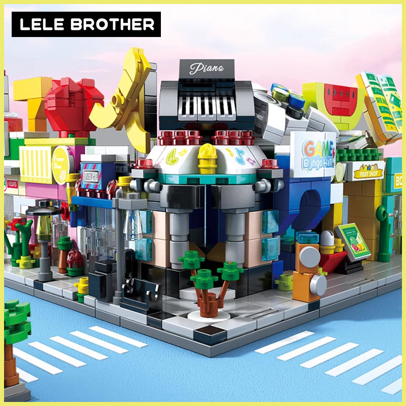 Jual LELE Toys Blocks Mini City Toko Bunga Toko Buah Mainan Edukasi ...
