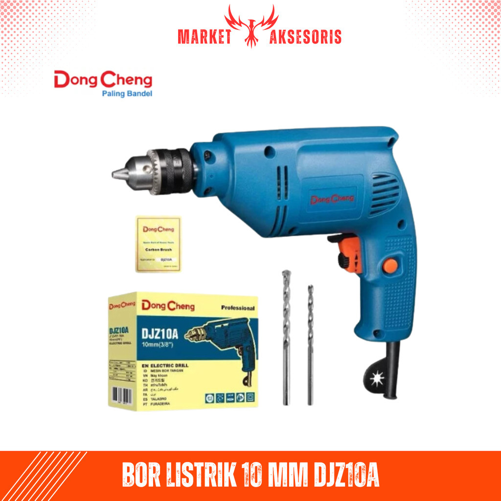 Jual DONG CHENG DJZ10A Mesin Bor Tangan Listrik 10mm Bor Besi Kayu ...