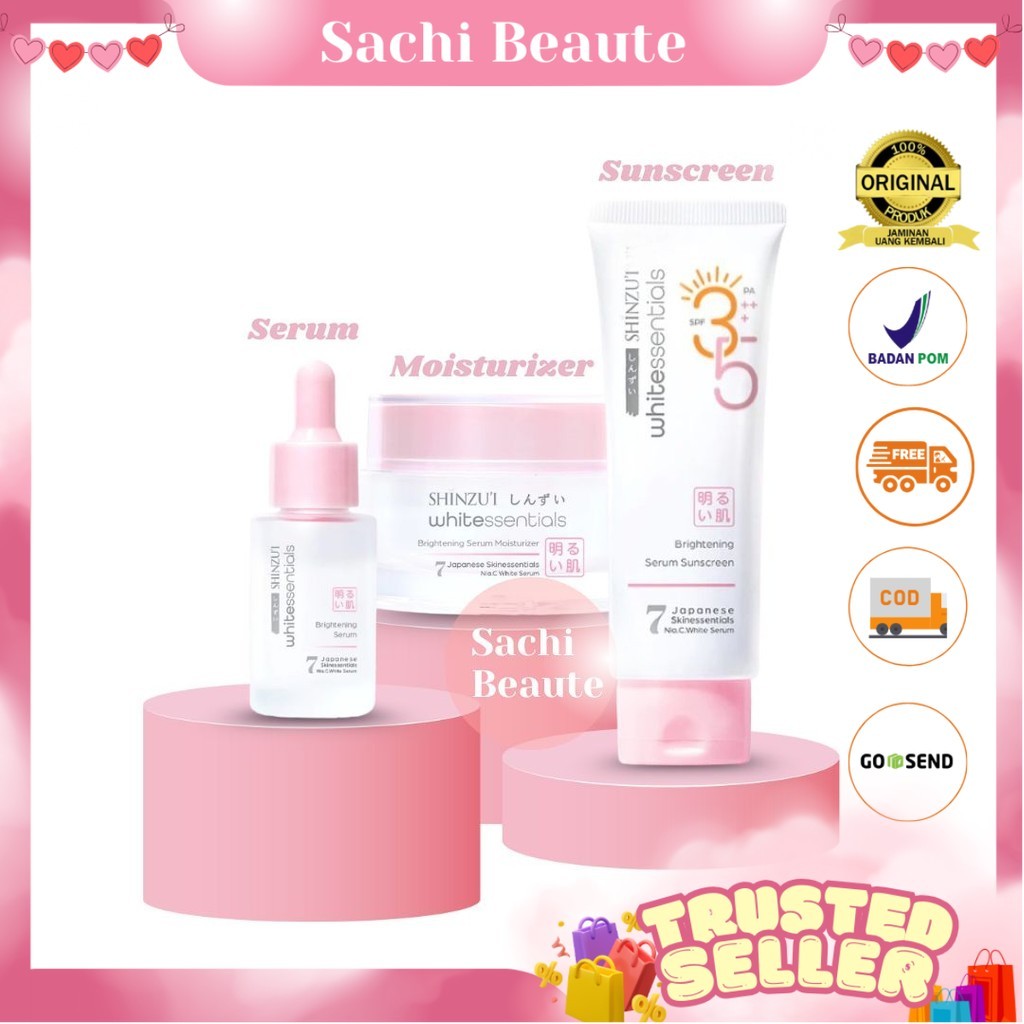 Jual Shinzui Whitessentials Brightening Series Serum Moisturizer ...