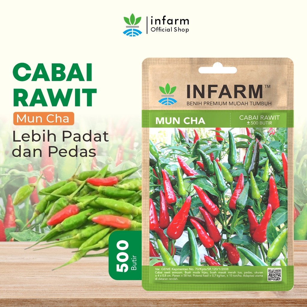 Jual INFARM - Benih Unggul Bibit Biji Cabe Rawit Mun Cha Cabai Rawit Pedas Benih Buah Buahan ...