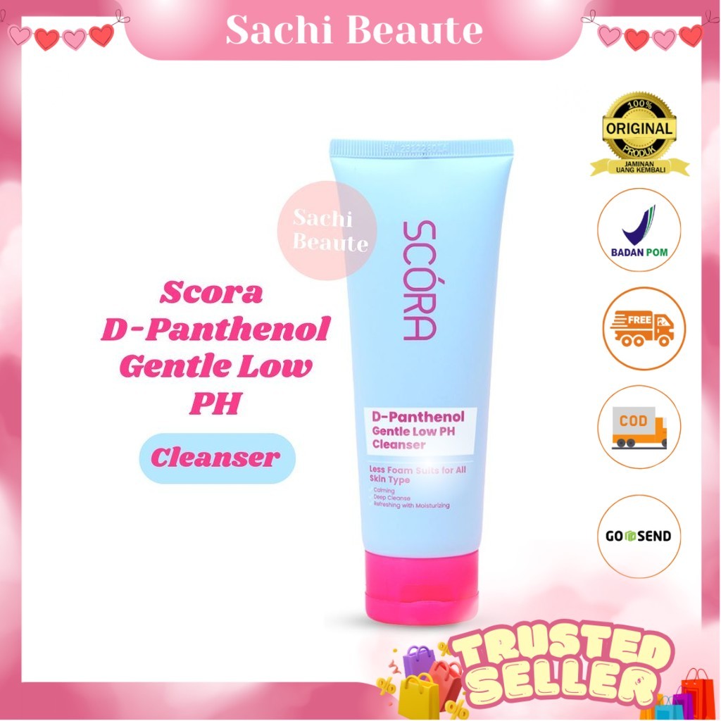 Jual SCORA D-Panthenol Gentle Low pH Cleanser Sabun Cuci Muka Sensitive ...
