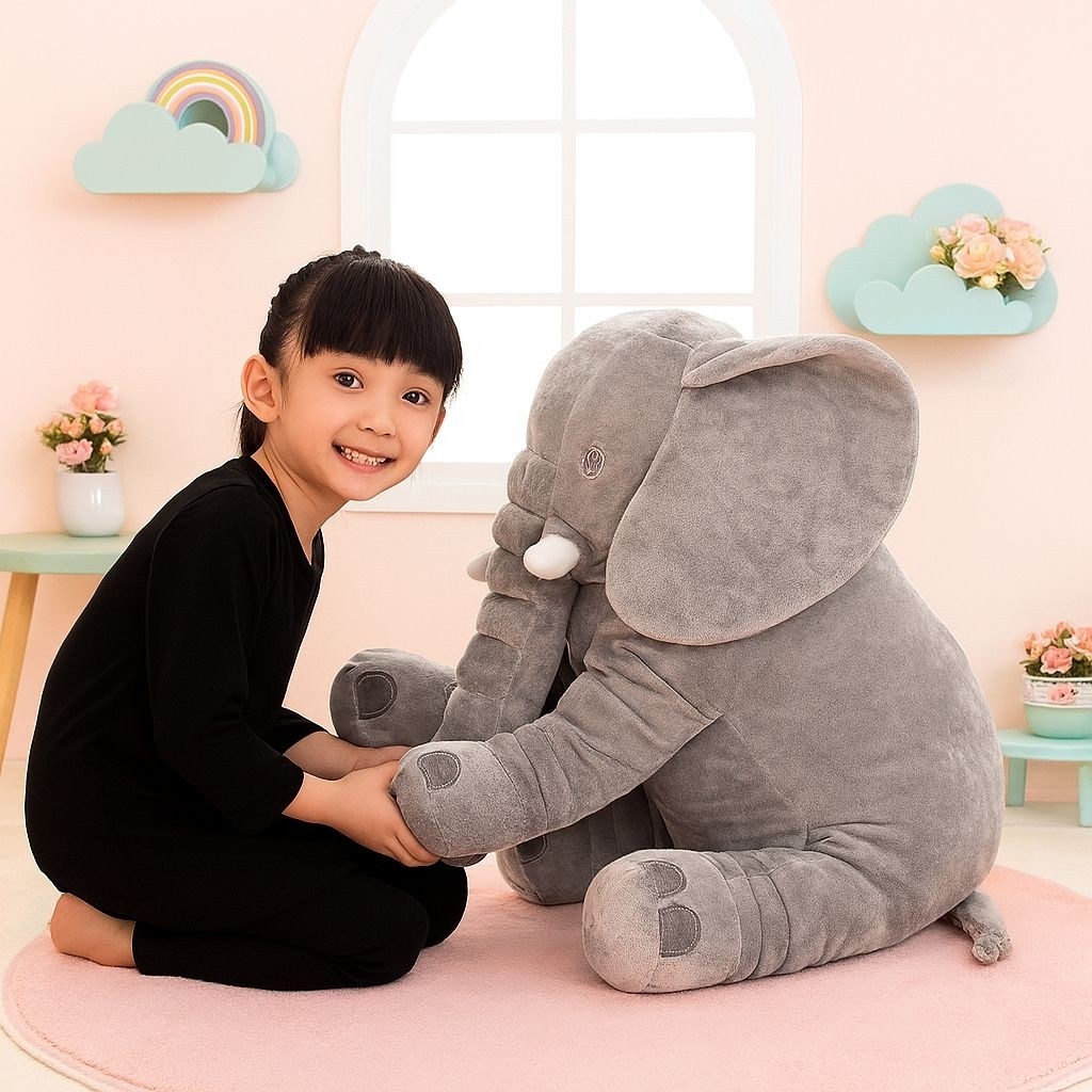Jual PODOMORO SENENG Boneka Gajah Jumbo Kualitas Import Bahan Yelvo ...