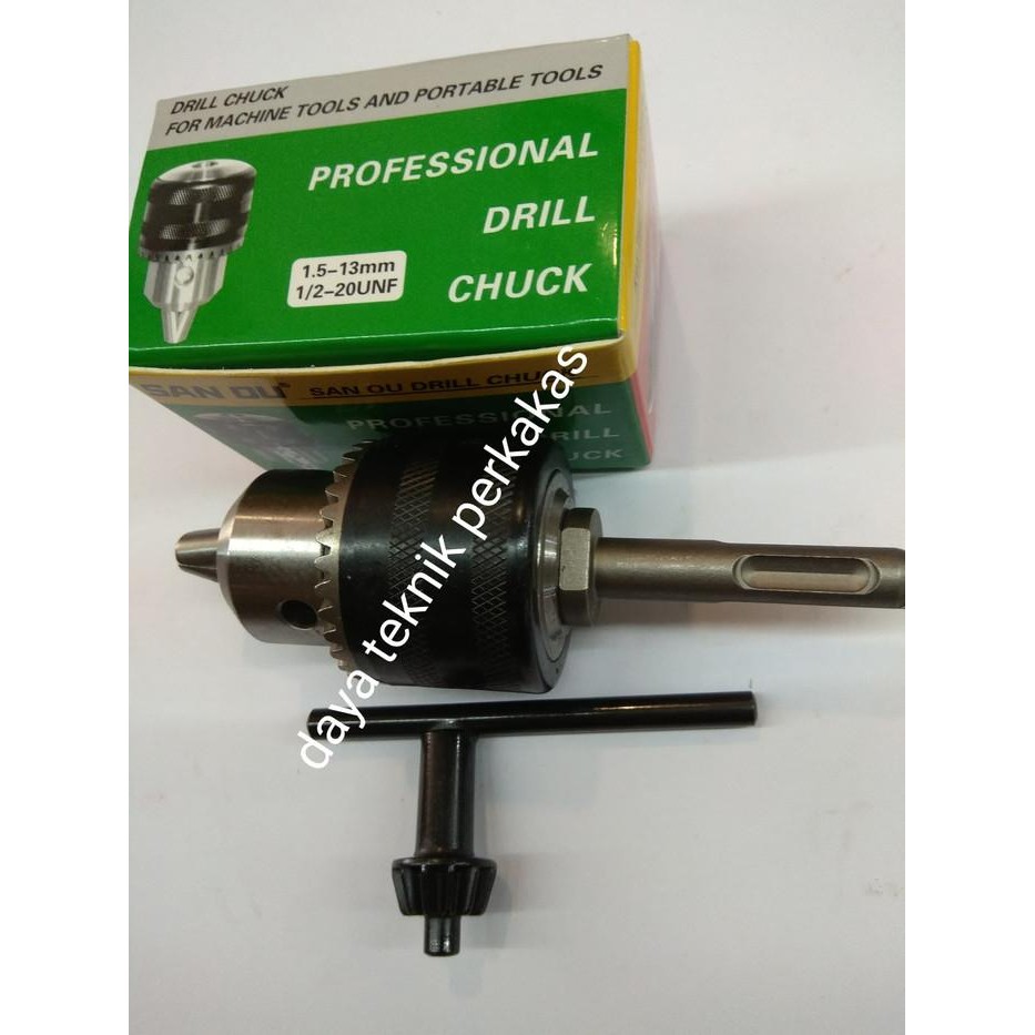 Jual adaptor kepala bor sds plus 13mm set kepala bor 13mm sanou ...